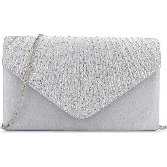 Bags | Clutch Purse Evening Bag For Women Prom Sparkling Handbag With ...